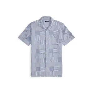 Ralph Lauren Patchwork Seersucker Camp Shirt
