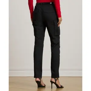 Ralph Lauren Cotton Sateen Cargo Pant - Black