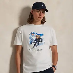 Ralph Lauren Classic Fit Polo Bear Jersey T-shirt - White/active Bear
