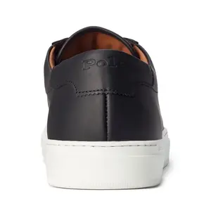 Ralph Lauren Jermain Leather Sneakers - Black