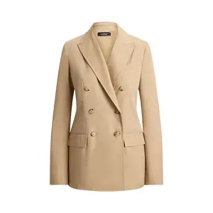 Ralph Lauren Double-breasted Cotton Twill Blazer