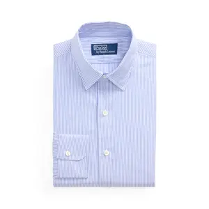 Ralph Lauren Custom Fit Striped Poplin Shirt - Blue/white