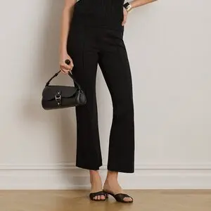 Ralph Lauren Twill Flare Ankle Pant Black