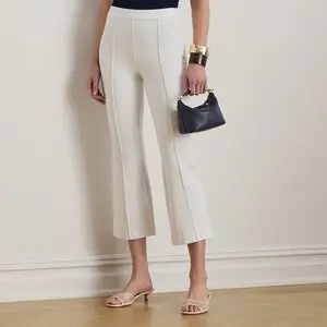 Ralph Lauren Twill Flare Ankle Pant - White