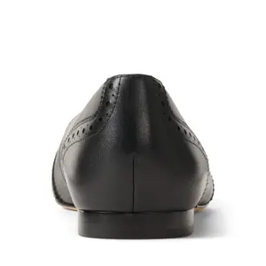 Ralph Lauren Loraine Perforated Leather Ballet Flat
