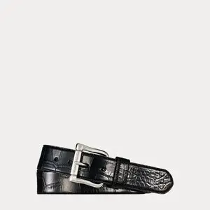 Ralph Lauren Alligator Belt - Black
