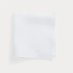 Ralph Lauren Linen Pocket Square - White