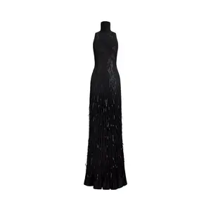 Ralph Lauren Caya Embeished Sweater Evening Dress