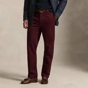Ralph Lauren Bedford Classic Fit Washed Chino Pant Rich Ruby