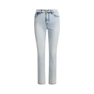 Ralph Lauren High-rise Straight Ankle Jean - Ednah Wash
