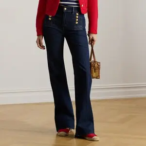 Ralph Lauren High-rise Flare Sailor Jean - Rinse Wash