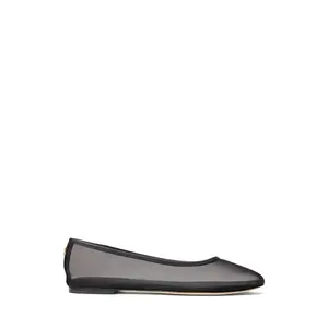 Ralph Lauren Jayna Leather-trim Mesh Flat