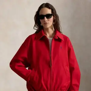 Ralph Lauren Oversized Cotton Windbreaker - Rl 2000 Red