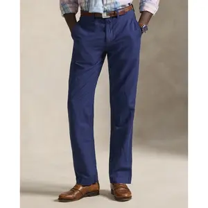 Ralph Lauren Bedford Classic Fit Linen-cotton Pant - Dusty Azure