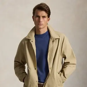 Ralph Lauren Seersucker Coach’s Jacket - Coastal Beige/khaki Multi