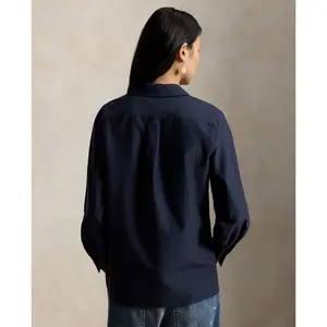 Ralph Lauren Cotton-silk Button Down Shirt - Atlantic