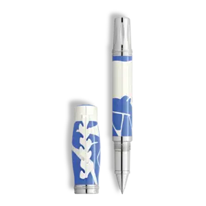 Montblanc Masters Of Art Homage To Henri Matisse Limited Edition 4810 Rollerball - Blue/white