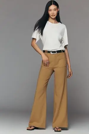 Maeve Wide-leg Trousers - Fennel