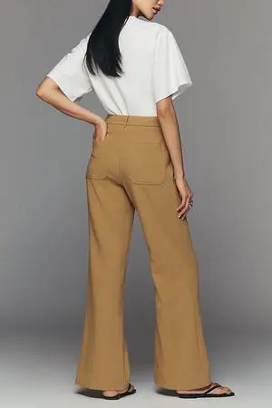 Maeve Wide-leg Trousers - Fennel
