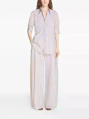 Dries Van Noten Striped Pleated Trousers