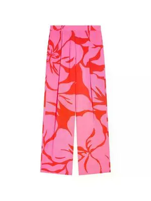 Dries Van Noten Floral Print Tailored Pants