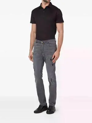 BILLIONAIRE Distressed Straight-cut Jeans