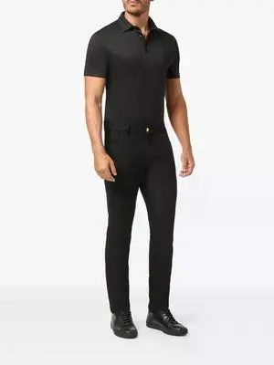 BILLIONAIRE Embroidered Five-pocket Jeans - Black