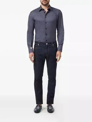 BILLIONAIRE Lion-print Button Shirt
