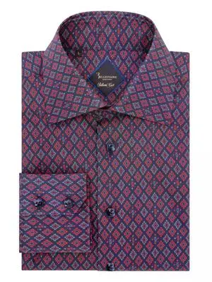 BILLIONAIRE Shirt Silver Cut/flavio Geometric Shirt