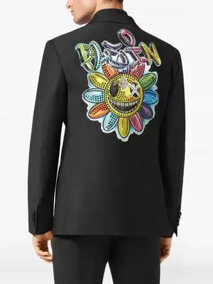 Philipp Plein Smiley Face-print Blazer