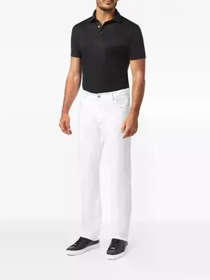 BILLIONAIRE Straight Leg Jeans With Crest Embroidery