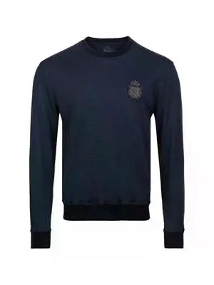 BILLIONAIRE Logo Crest Sweatshirt - Blue