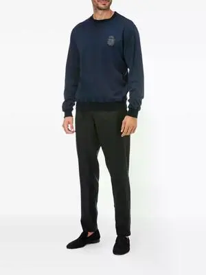 BILLIONAIRE Logo Crest Sweatshirt - Blue