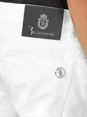BILLIONAIRE Slim Jeans With Monogram Detailing