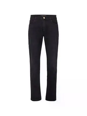 BILLIONAIRE Embroidered Stone-wash Jeans