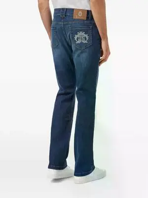 BILLIONAIRE Logo-embroidered Jeans