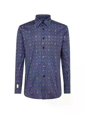 BILLIONAIRE Printed Slim-fit Shirt
