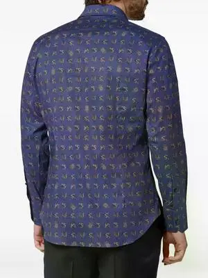 BILLIONAIRE Printed Slim-fit Shirt