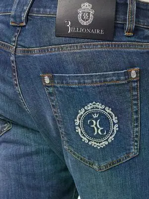 BILLIONAIRE Embroidered Jeans - Blue