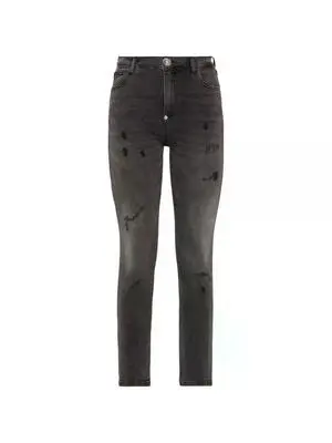 Philipp Plein Slim-fit Ripped Jeans