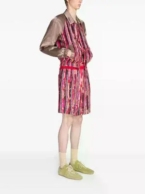 Dries Van Noten Striped Bomber Jacket