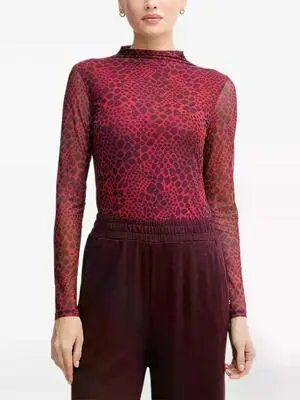 MARC AUREL Patterned Long-sleeve Top