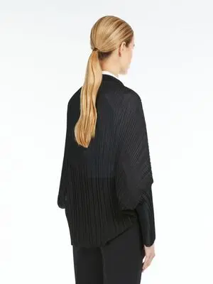 Max Mara Pleated Technical Fabric Shrug