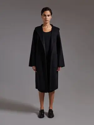 Max Mara Cashmere Zibeline Double-face Coat - Black