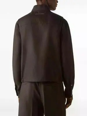 Zegna Lino Oasi Vest - Brown