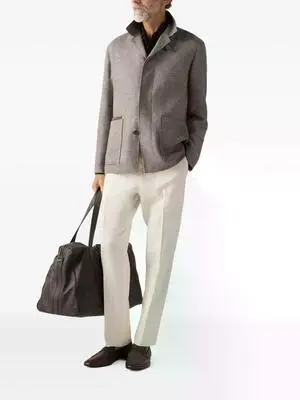 Zegna Oasi Lino Trousers - Neutrals