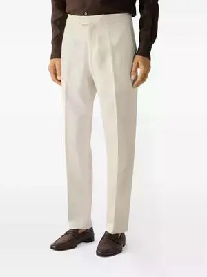 Zegna Oasi Lino Trousers - Neutrals