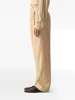 Zegna Pleated Silk Trousers