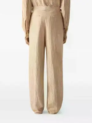 Zegna Pleated Silk Trousers