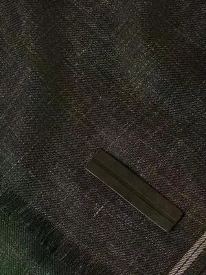 Zegna Frayed Scarf - Brown
